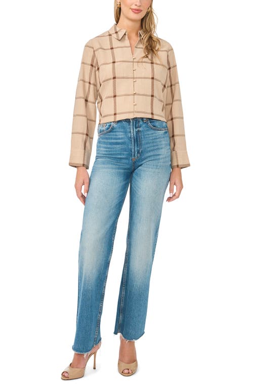VINCE CAMUTO Vince Camuto Windowpane Plaid Button-Up Shirt